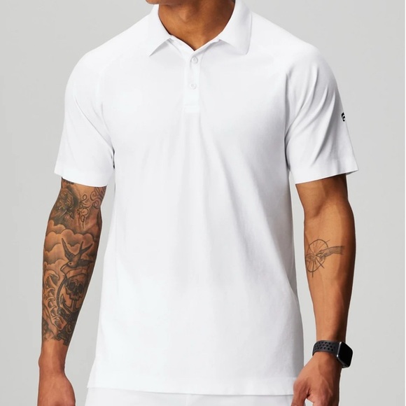 Fabletics | Shirts | Fabletics Mens Crisp White Polo | Poshmark